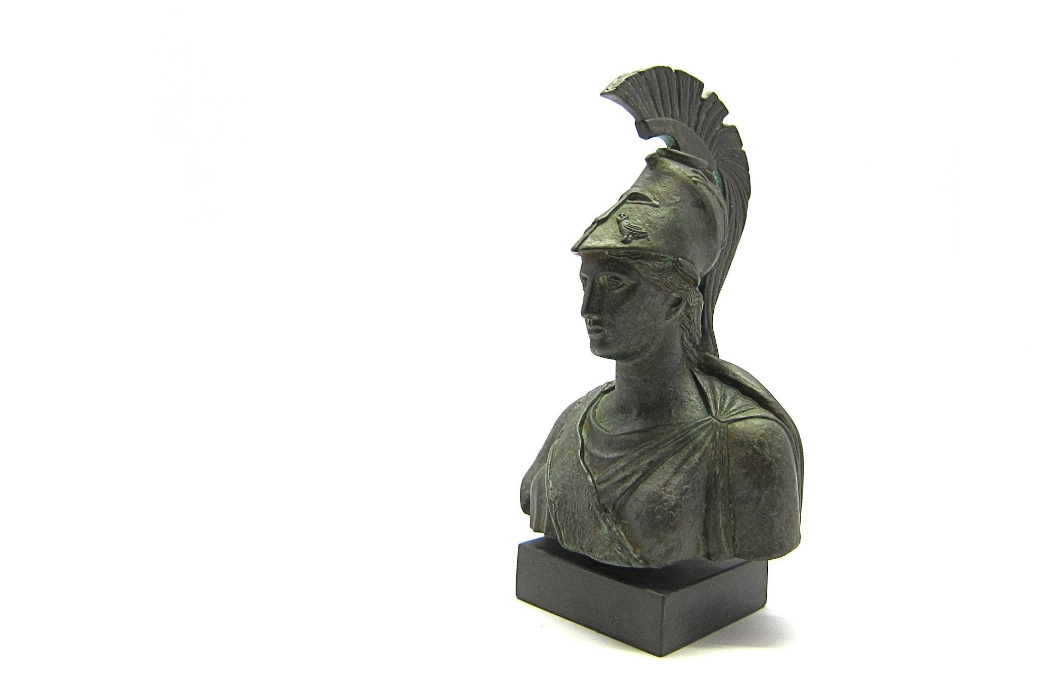 Goddess Athena From Peiraius Museum Replica With Verdigris Effect of ...
