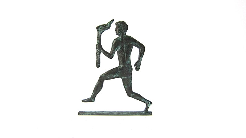 Bronze Sculpture Marathon Runner From Ancient Greece Greek - Etsy