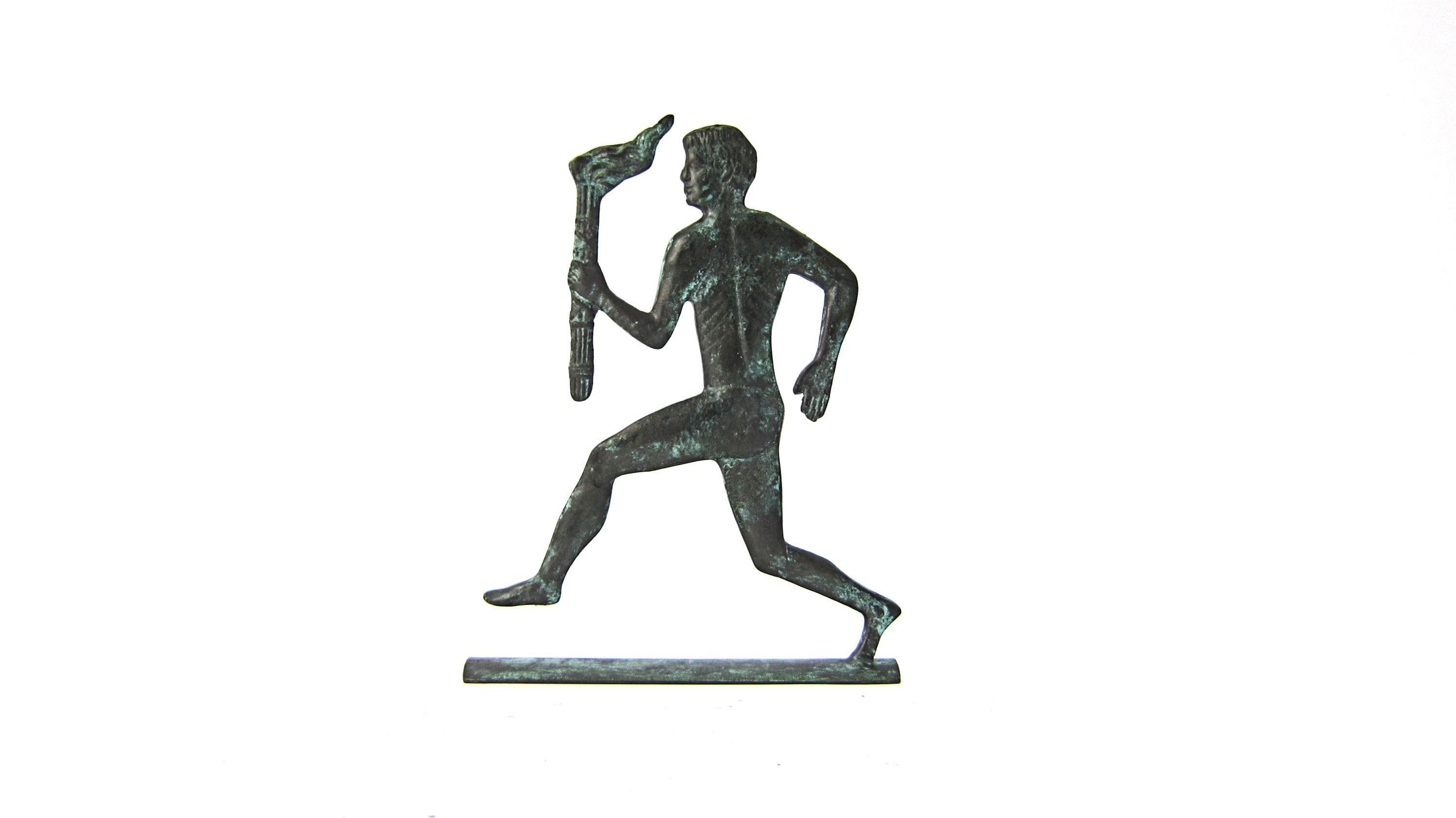 Bronze Sculpture Marathon Runner From Ancient Greece Greek - Etsy