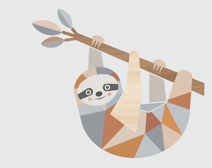 Sloth Print, Nursery Prints, Nursery Wallart,nursery Decor,nursery Art ...