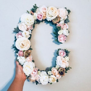 Floral Nursery Letter, Boho Nursery Decor, Nursery Letter, Flower ...