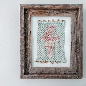 Christian Art, Christian Weaving, Framed Weaving Wall Art, Jesus Art ...