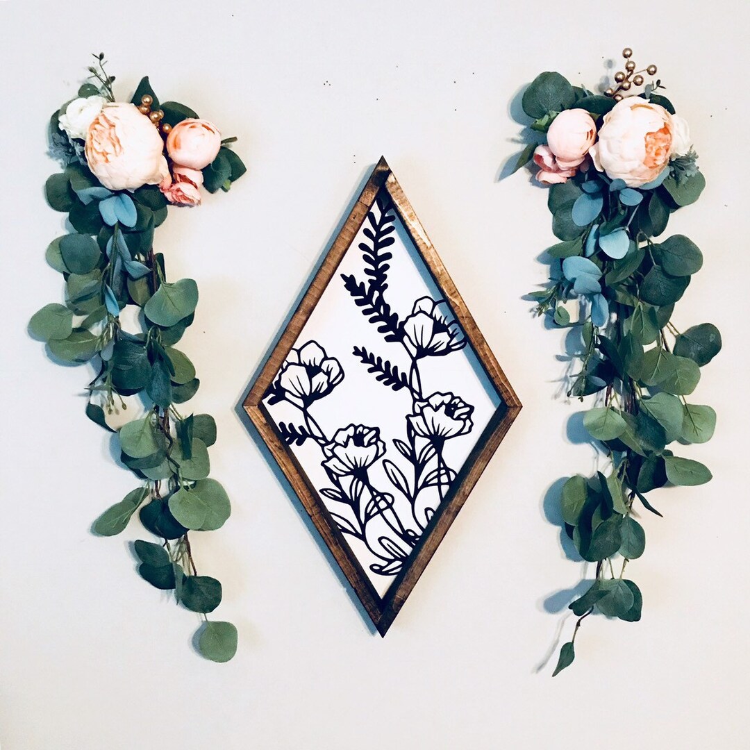 Floral Garland, Floral Wall Hanging, Floral Backdrop, Bohemian Decor ...