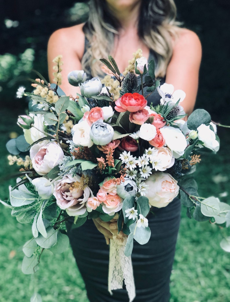 Boho Bouquet Wedding Bouquet Rustic Bouquet Wildflower | Etsy