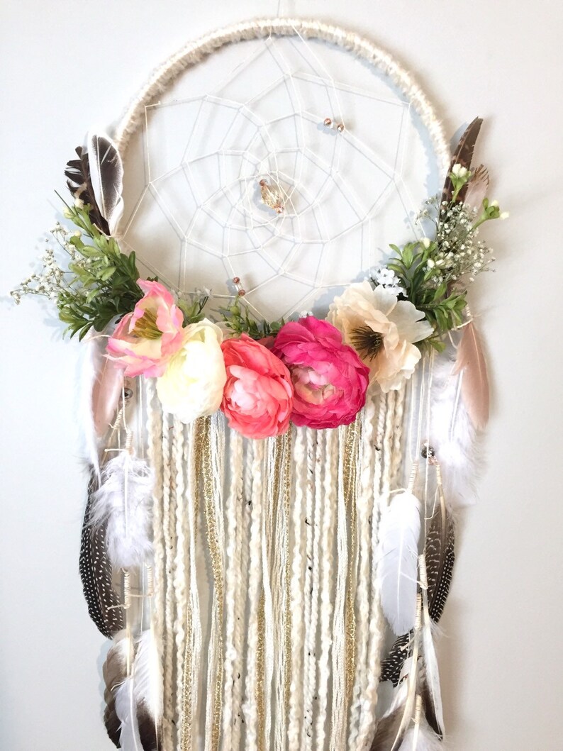 Dreamcatcher Boho Dreamcatcher Flower Dreamcatcher Modern | Etsy
