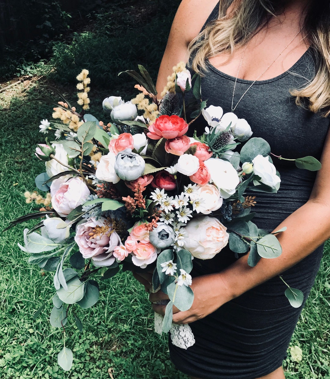 Boho Bouquet, Wedding Bouquet, Rustic Bouquet, Wildflower Bouquet ...