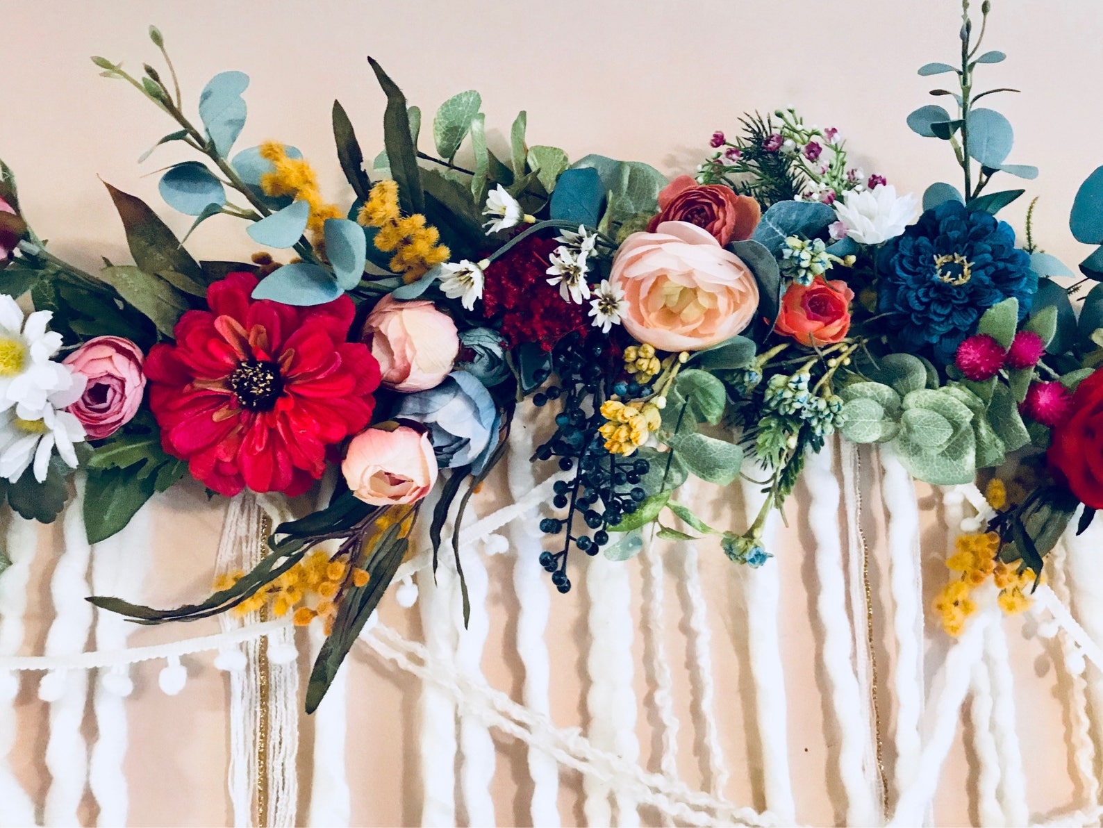 Wildflower Garland Floral Garland Boho Flower Garland - Etsy
