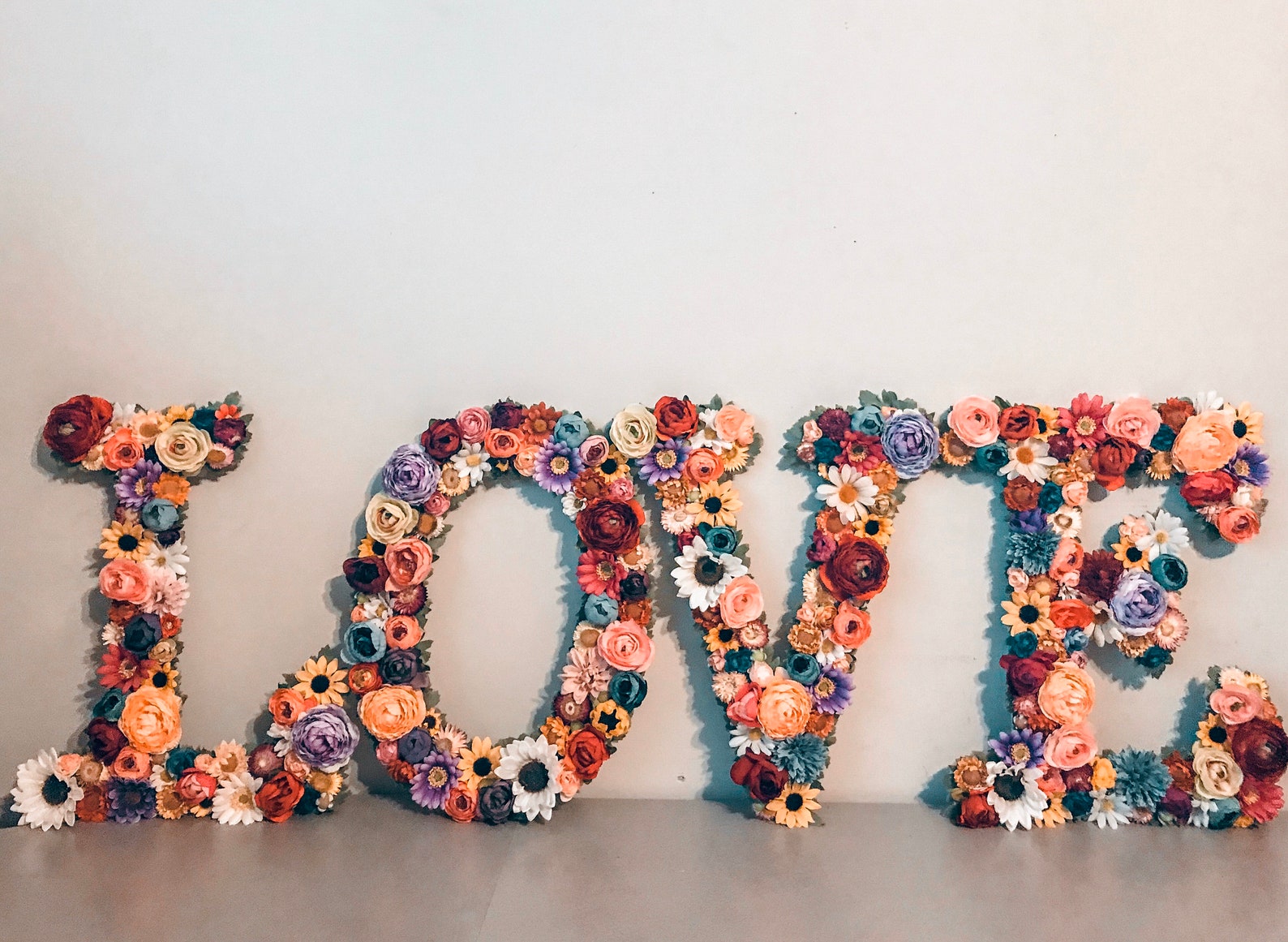 Floral Nursery Letter, Boho Nursery Decor, Nursery Letter, Flower ...