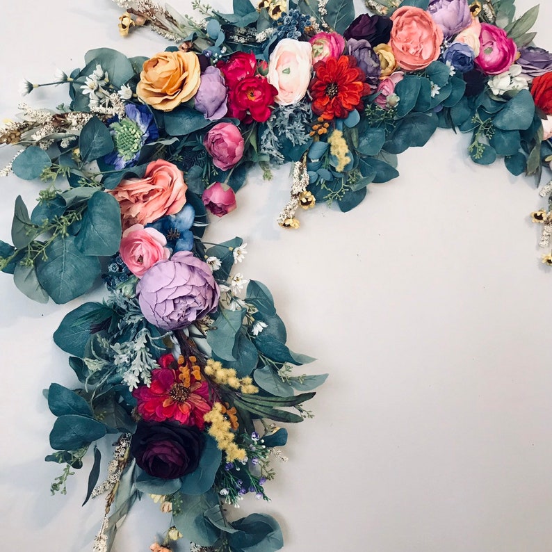 Garland Floral Garland Flower Garland Nursery Garland | Etsy