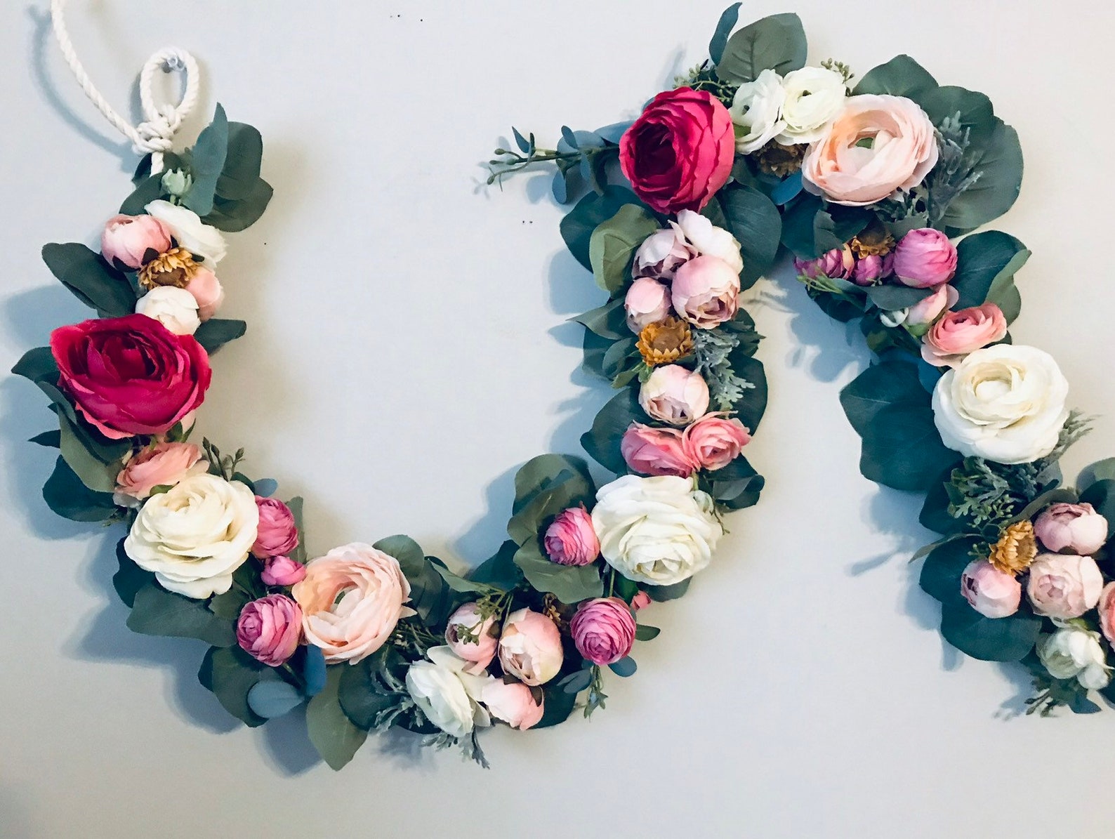 Floral Garland Flower Garland Photo Prop Garland Wall | Etsy