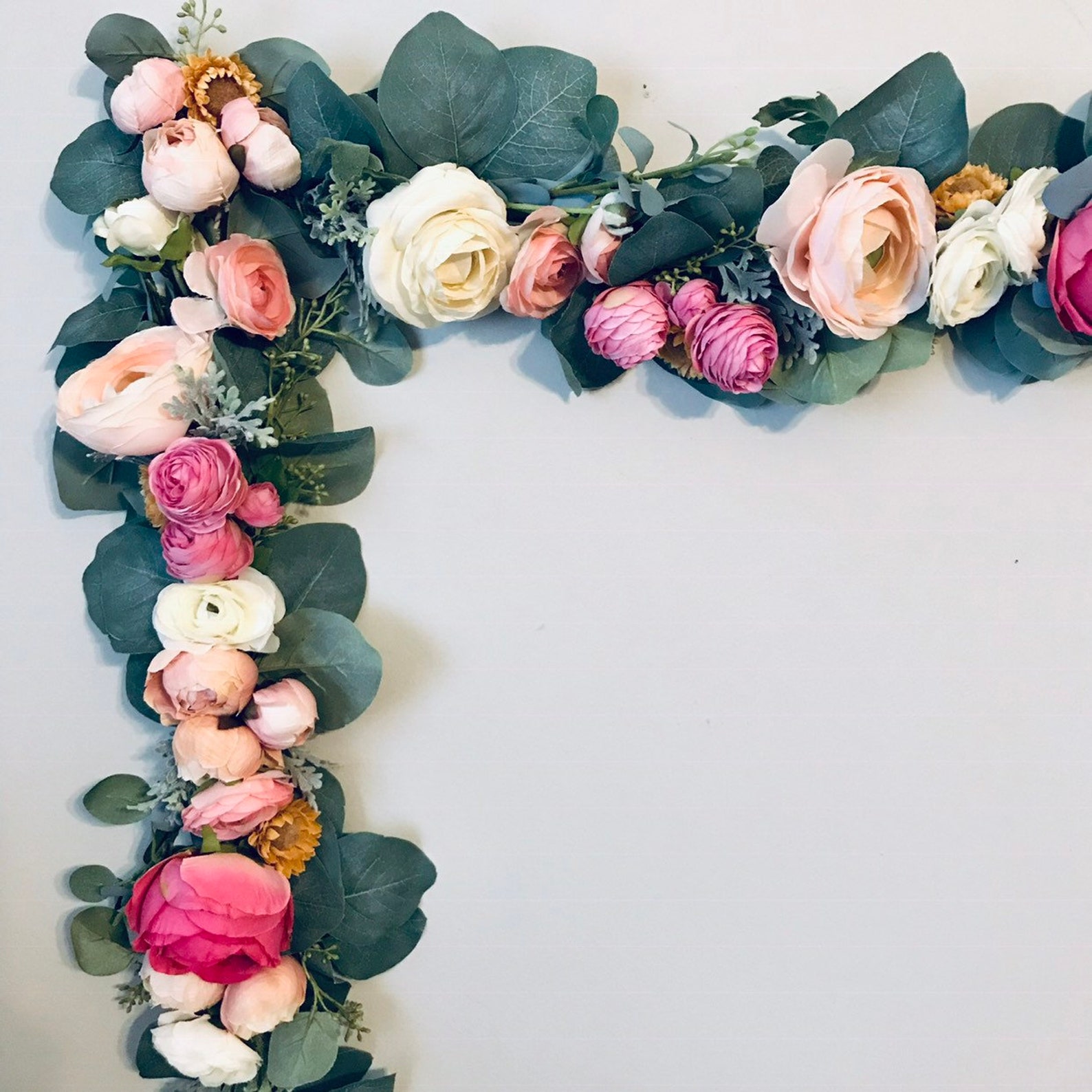 Floral Garland Flower Garland Photo Prop Garland Wall | Etsy