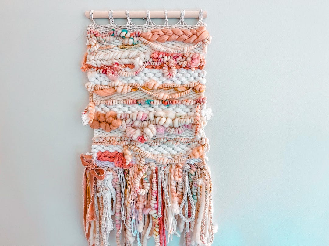 Boho Wall Art, Modern Weaving, Woven Wall Hanging, Nursery Art ...