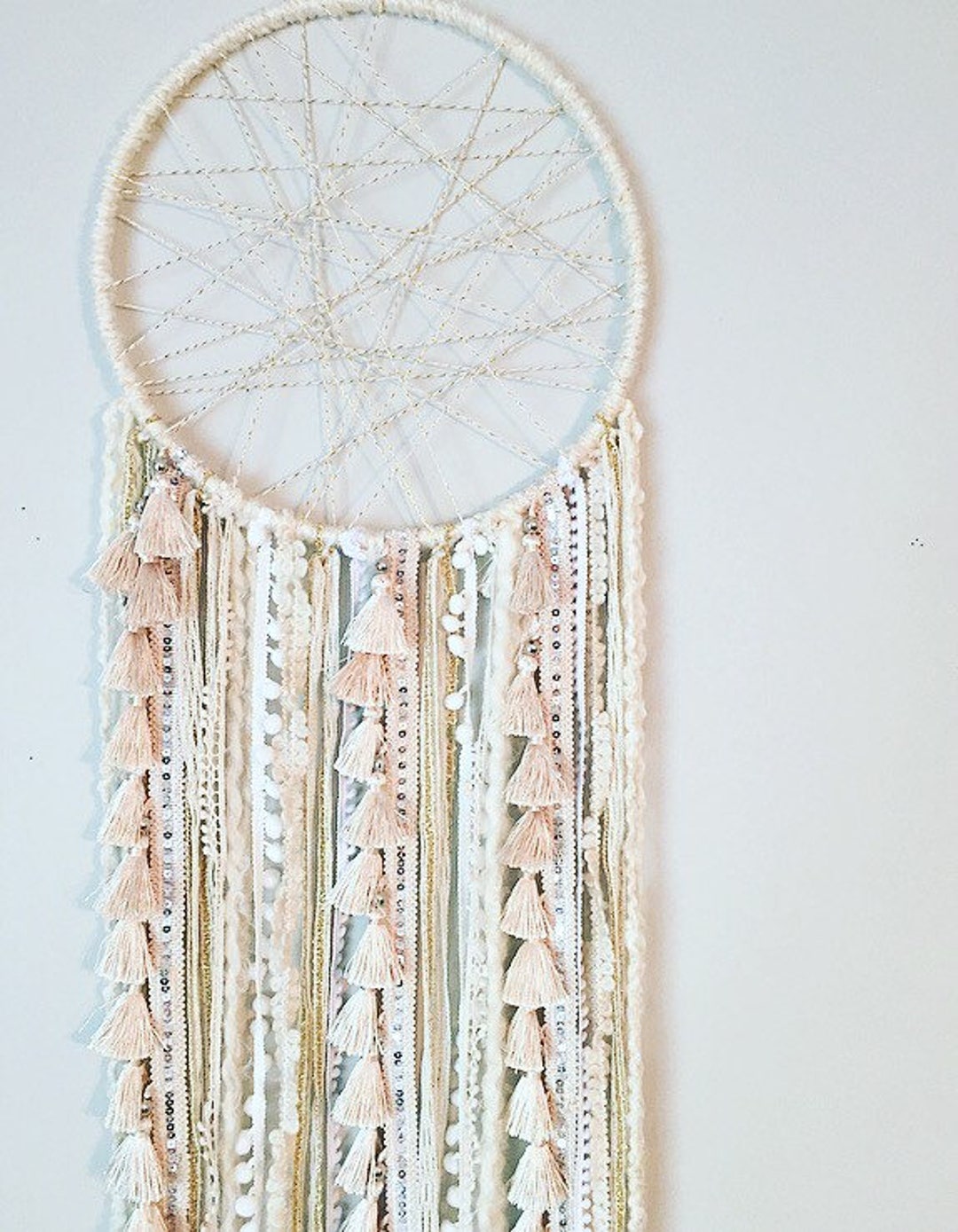 Wall Hanging, Neutral Dream Catcher, Boho Chic Dreamcatcher, Bohemian ...