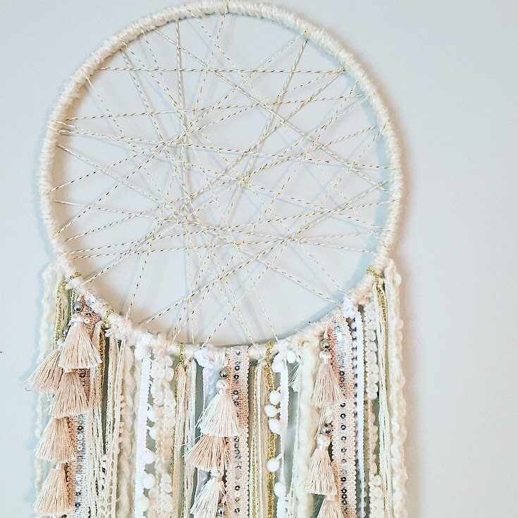 Wall Hanging Neutral Dream catcher Boho Chic Dreamcatcher | Etsy