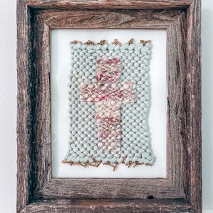 Christian Art, Christian Weaving, Framed Weaving Wall Art, Jesus Art ...