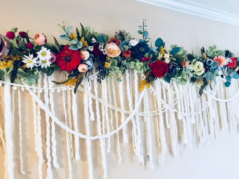 Wildflower Garland Floral Garland Boho Flower Garland | Etsy