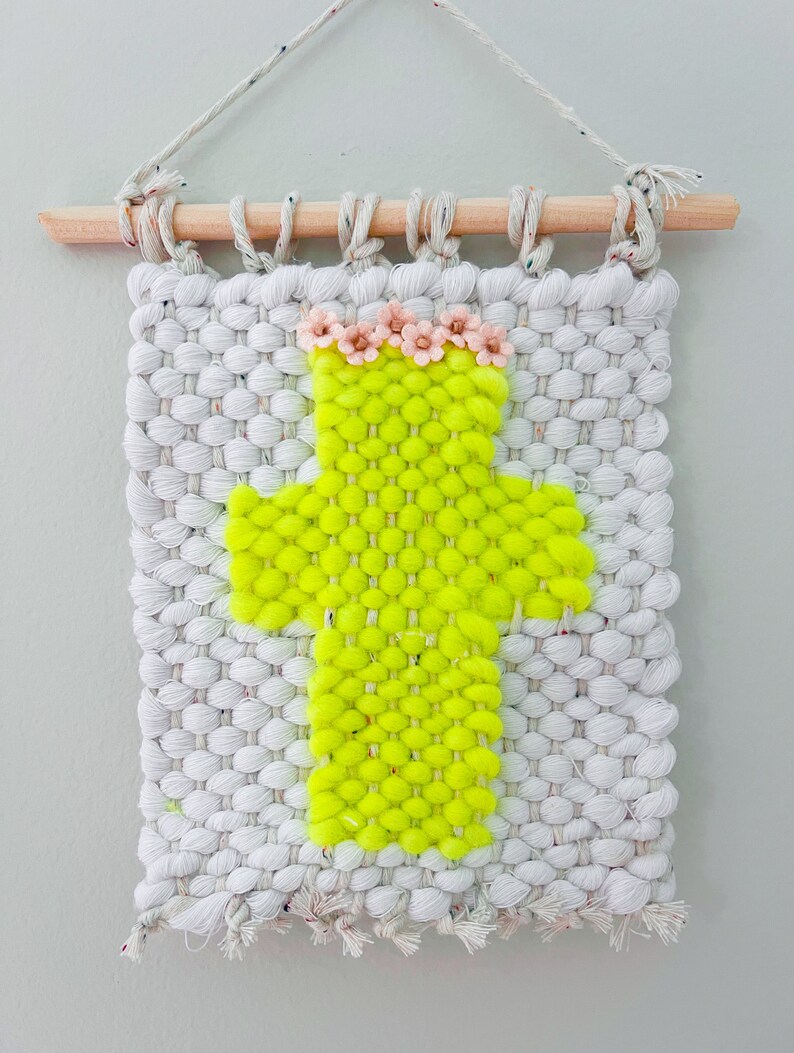 Christian Cross Weaving, Neon Yellow, Pink Flower Crown - Etsy