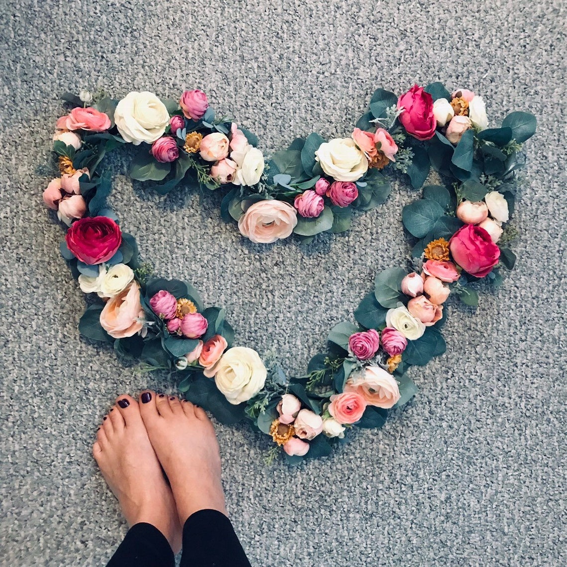 Floral Garland Flower Garland Photo Prop Garland Wall | Etsy