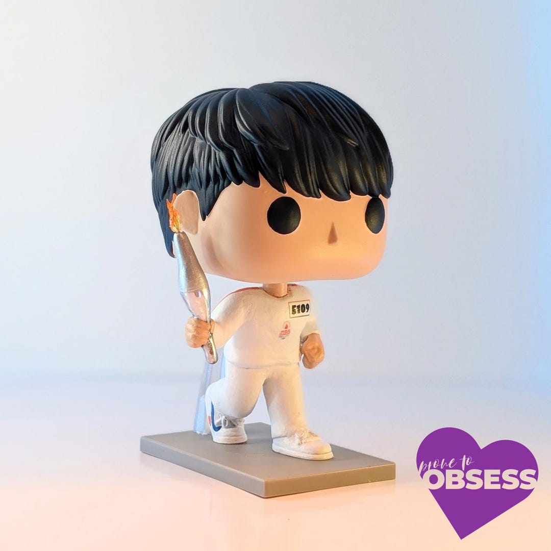 BTS Jin Olympic Torch Relay Custom Figure - Etsy