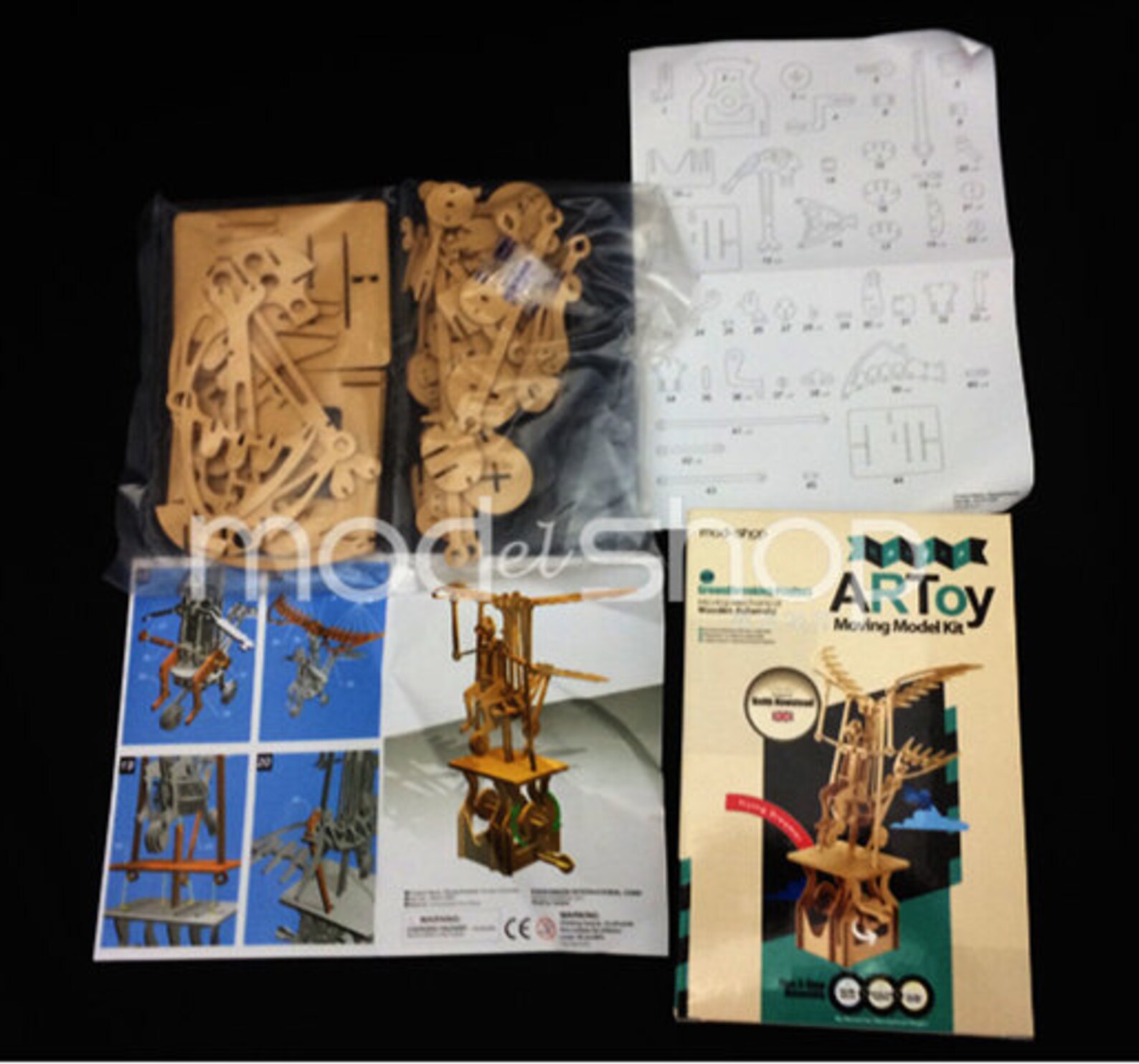 3D Wooden Puzzle Moving Model Kit DIY Moving Mechanical Wooden | Etsy