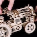 3D Wooden Puzzle Moving Clockwork Automata DIY Kit Robot Mechanical ...