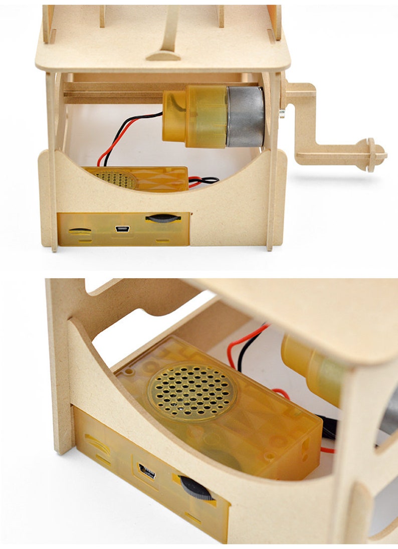 3D Wooden Puzzle Moving Model Kit DIY Moving Mechanical Wooden Automata ...