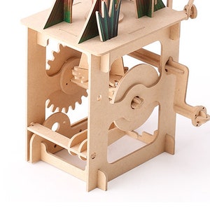 3D Wooden Puzzle Moving Model Kit DIY Moving Mechanical Wooden Automata ...