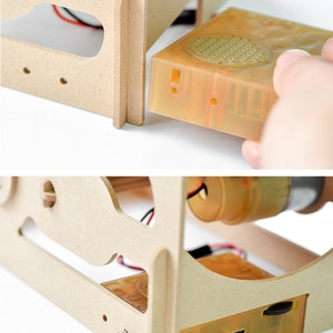 3D Wooden Puzzle Moving Model Kit DIY Moving Mechanical Wooden Automata ...