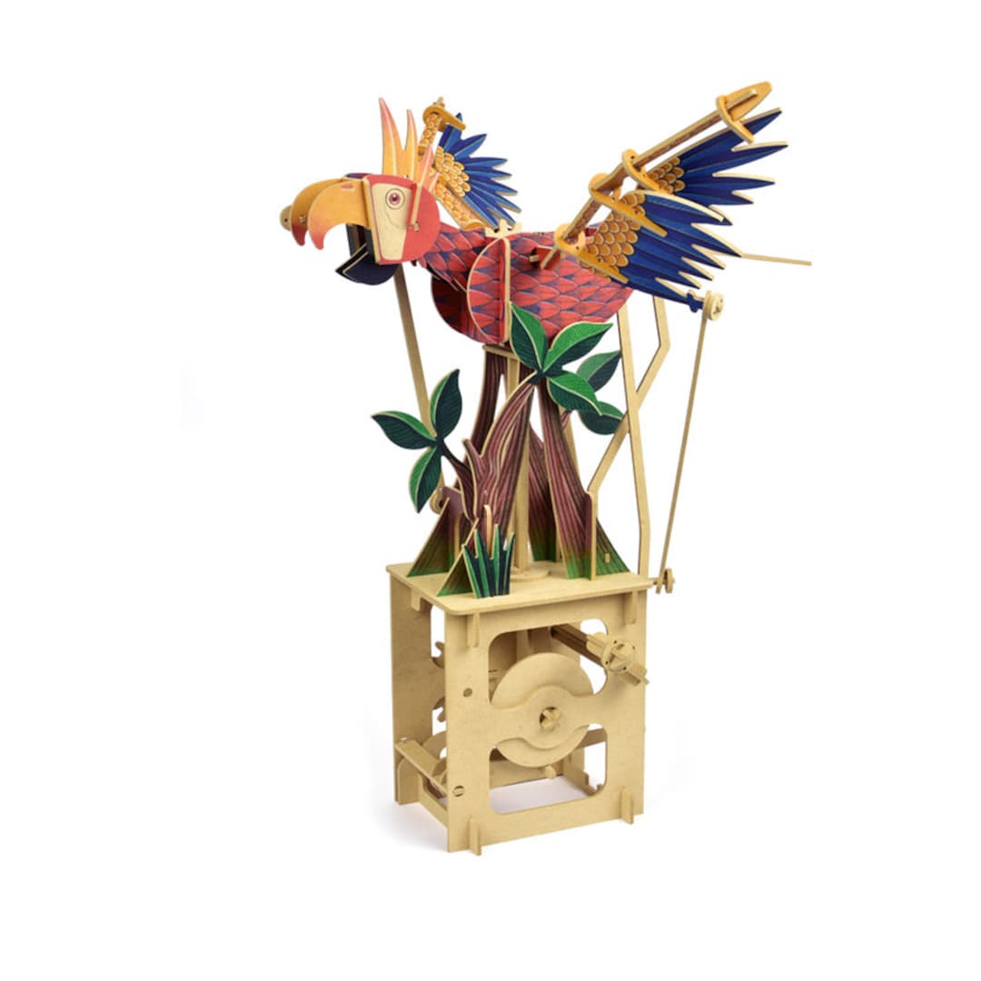 3D Wooden Puzzle Moving Model Kit DIY Moving Mechanical Wooden Automata ...