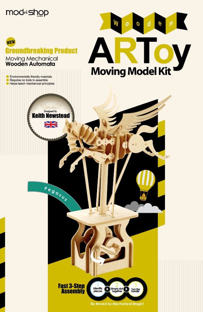 3D Wooden Puzzle Moving Model Kit DIY Moving Mechanical Wooden - Etsy