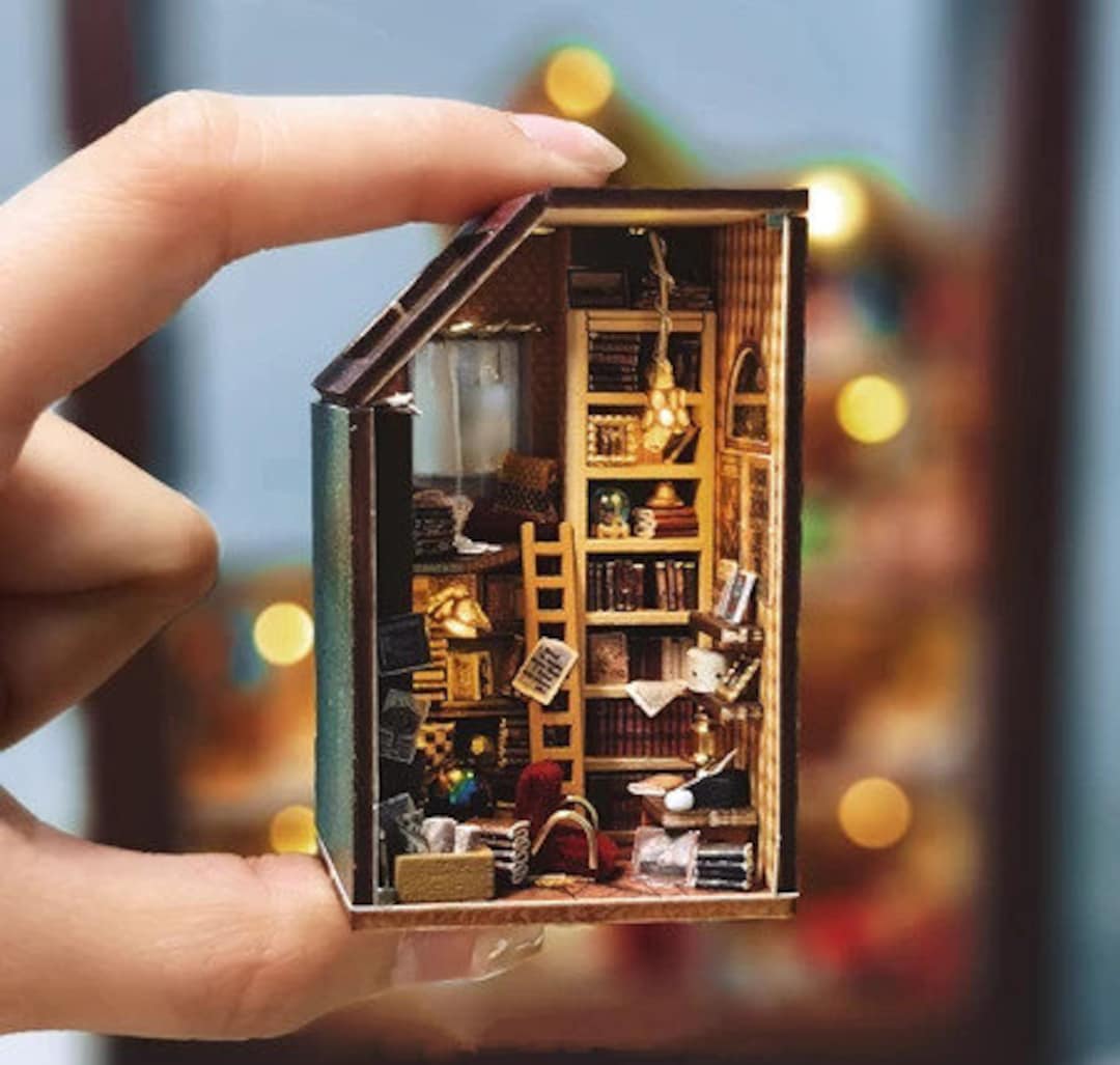 SUPER TINY 1:100 DIY Miniature Dollhouse Kit Building Block Town Module ...