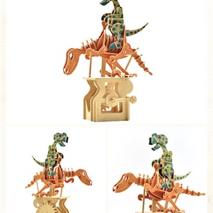3D Wooden Puzzle Moving Model Kit DIY Moving Mechanical Wooden - Etsy