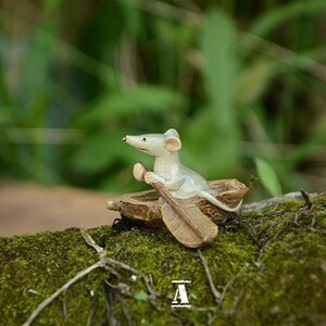 Little Rats Cute Mouse Mice Figure Statu Fairy Garden Terrarium ...