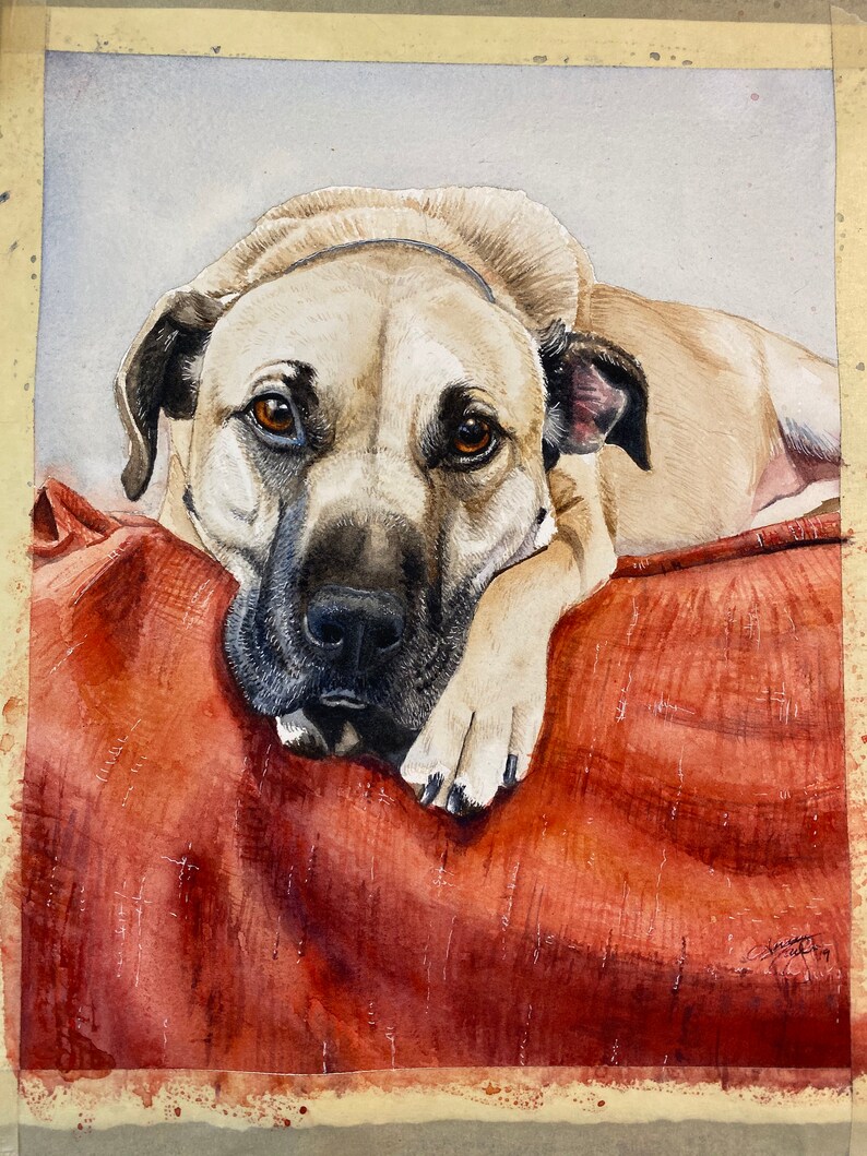 Personalized Dog Portrait - Etsy