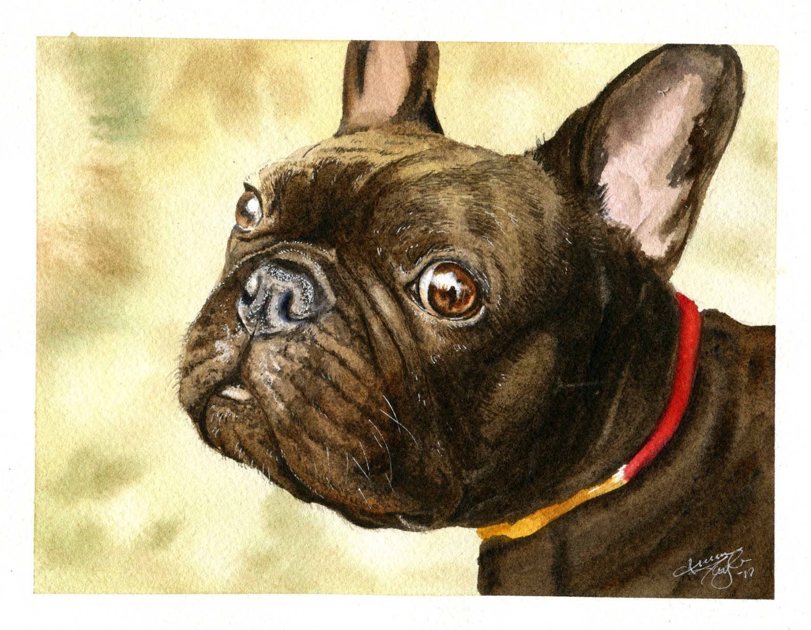 Personalized Dog Portrait - Etsy