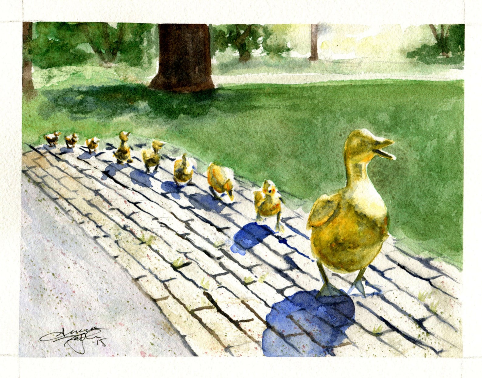 Make Way for Ducklings PRINT - Etsy