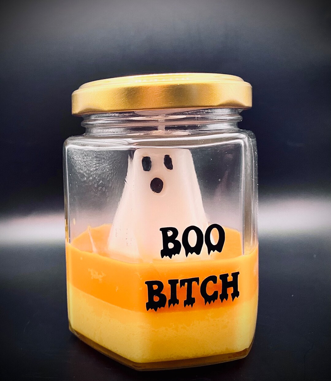 Cute Ghost Container Candle Halloween Themed Captured - Etsy