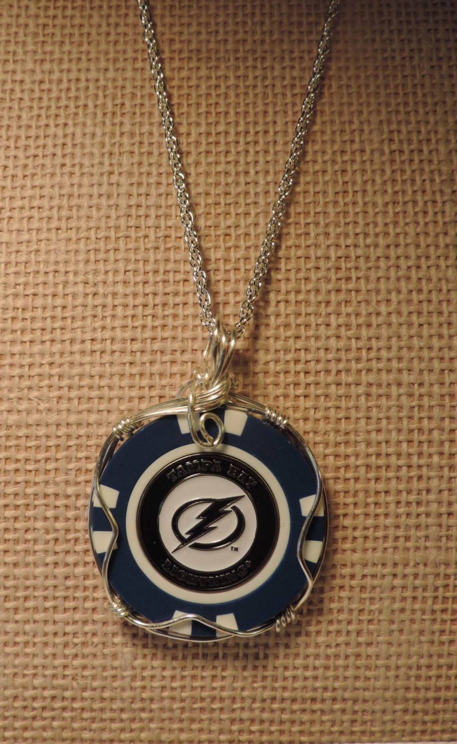 Lightning Pendant Wire Wrapped Silver Hockey - Etsy