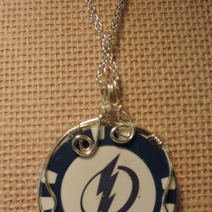 Lightning Pendant Wire Wrapped Silver Hockey - Etsy