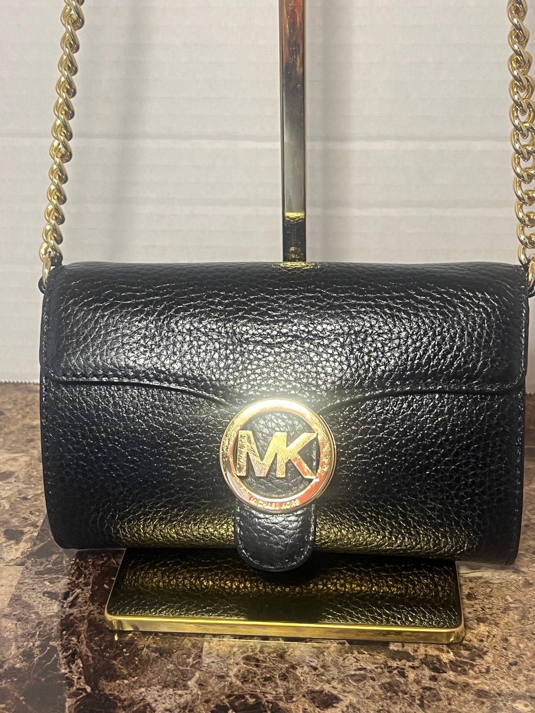 Michael Kors Black Crossbody in Saffiano Leather - Etsy