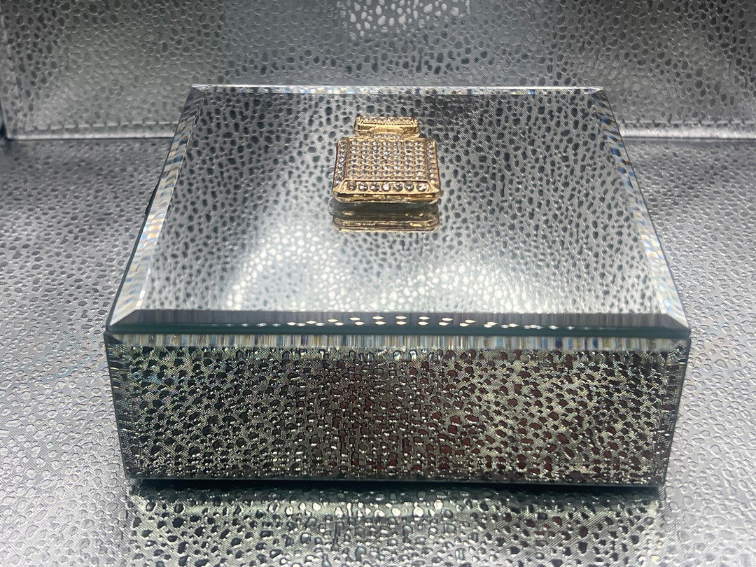 Glass Mirror Jewelry Box - Etsy