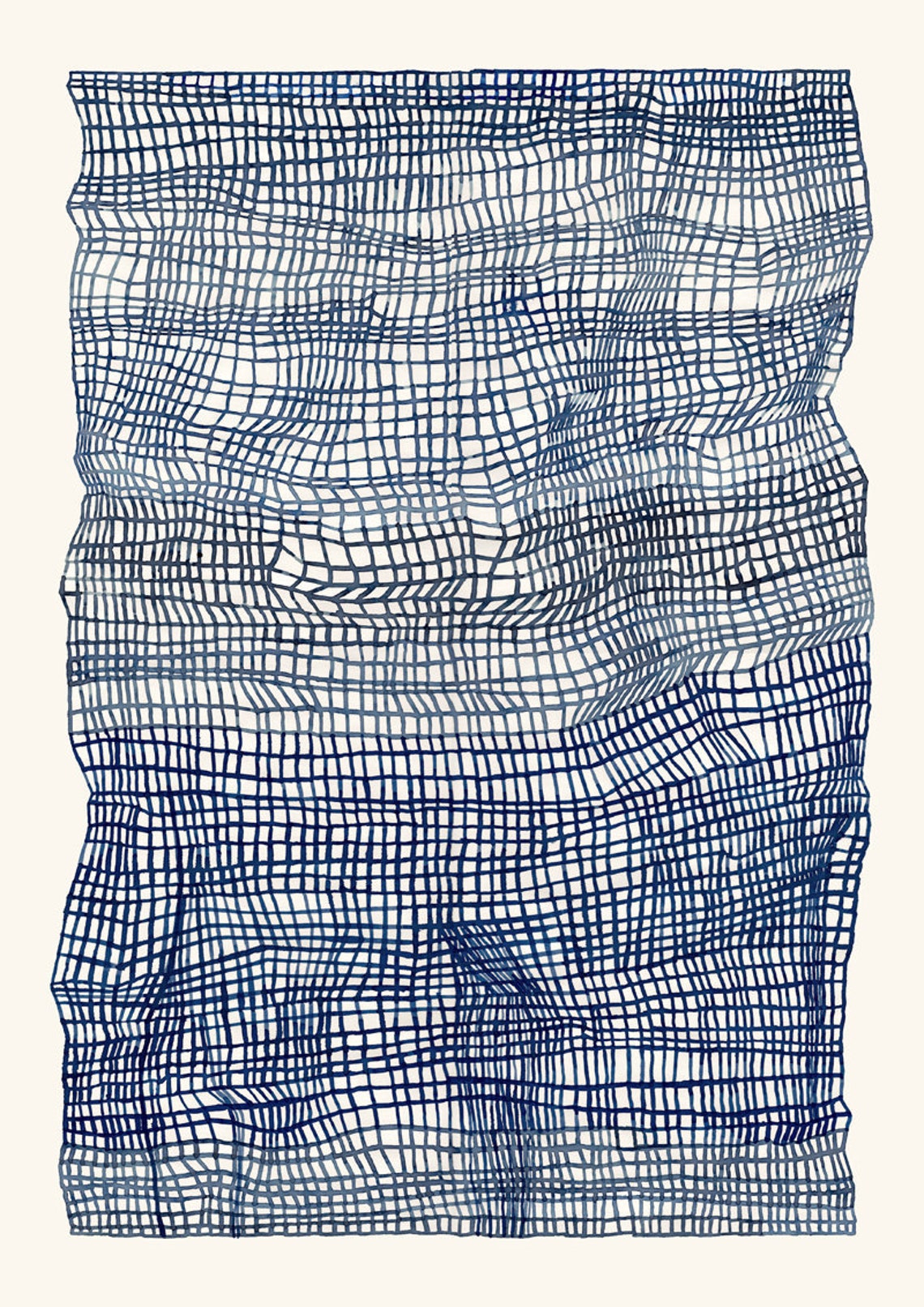 The END is the BEGINNING is the END blue by anafrois . - Etsy