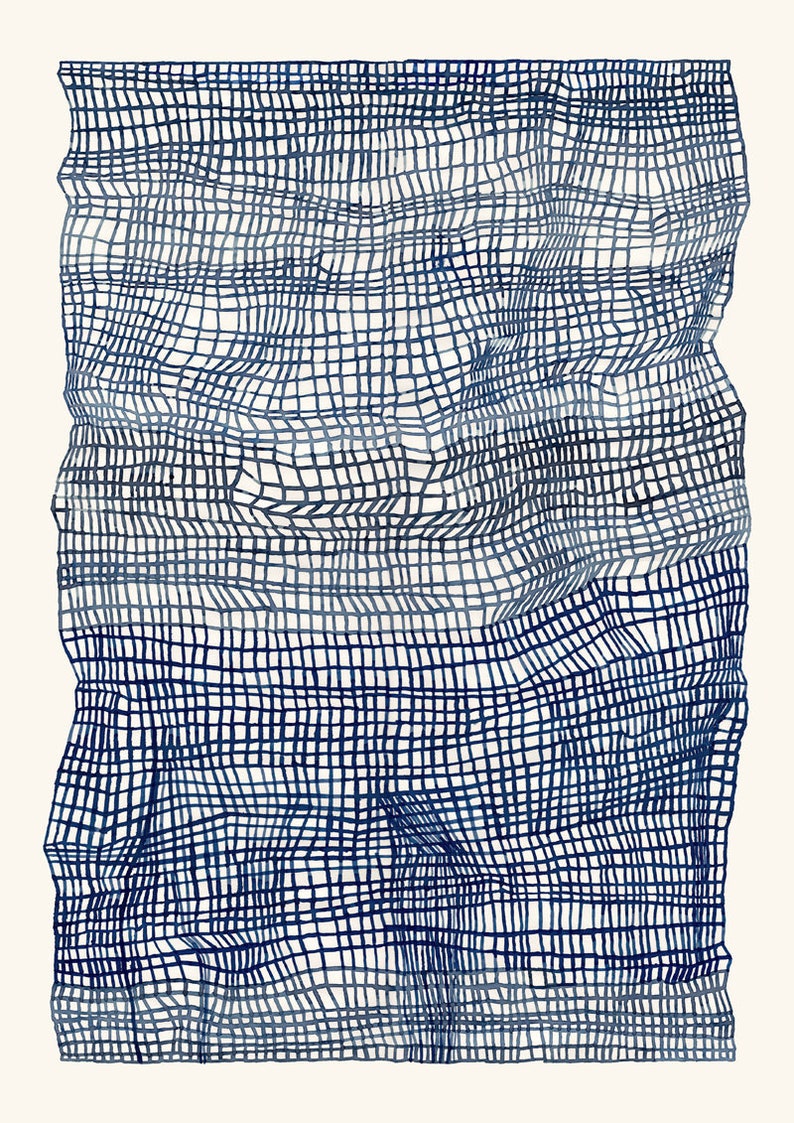 The END is the BEGINNING is the END (blue) by #anafrois . Art Print - Etsy