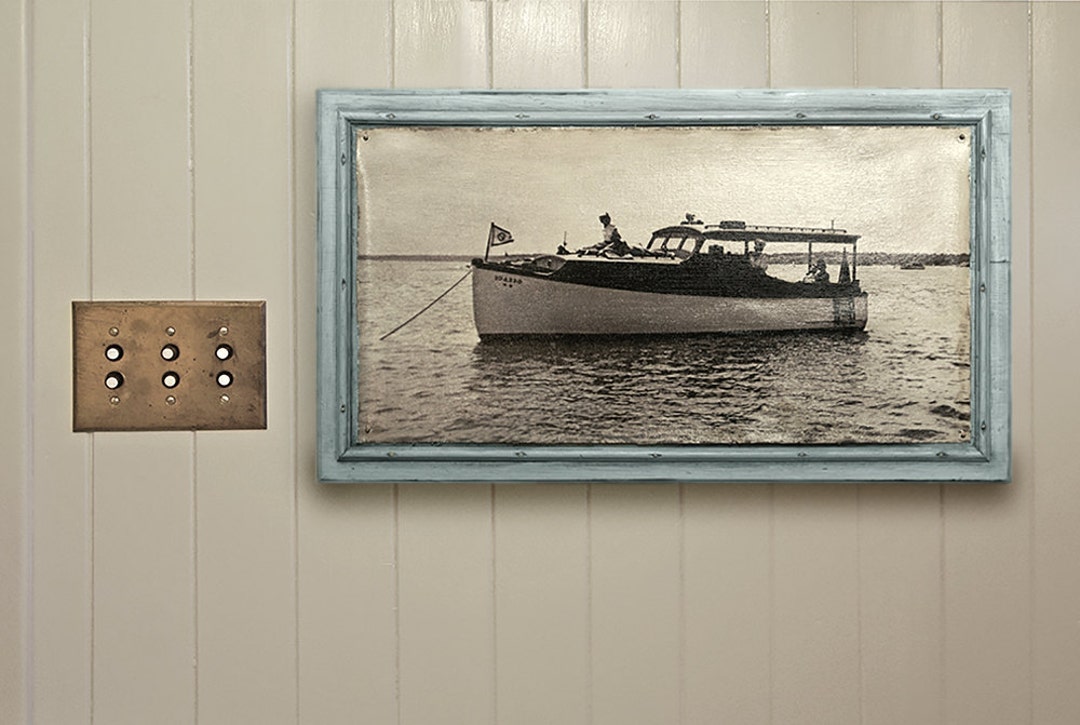 1940s Cabin Cruiser Vintage Photo on Canvas, Framed - Etsy