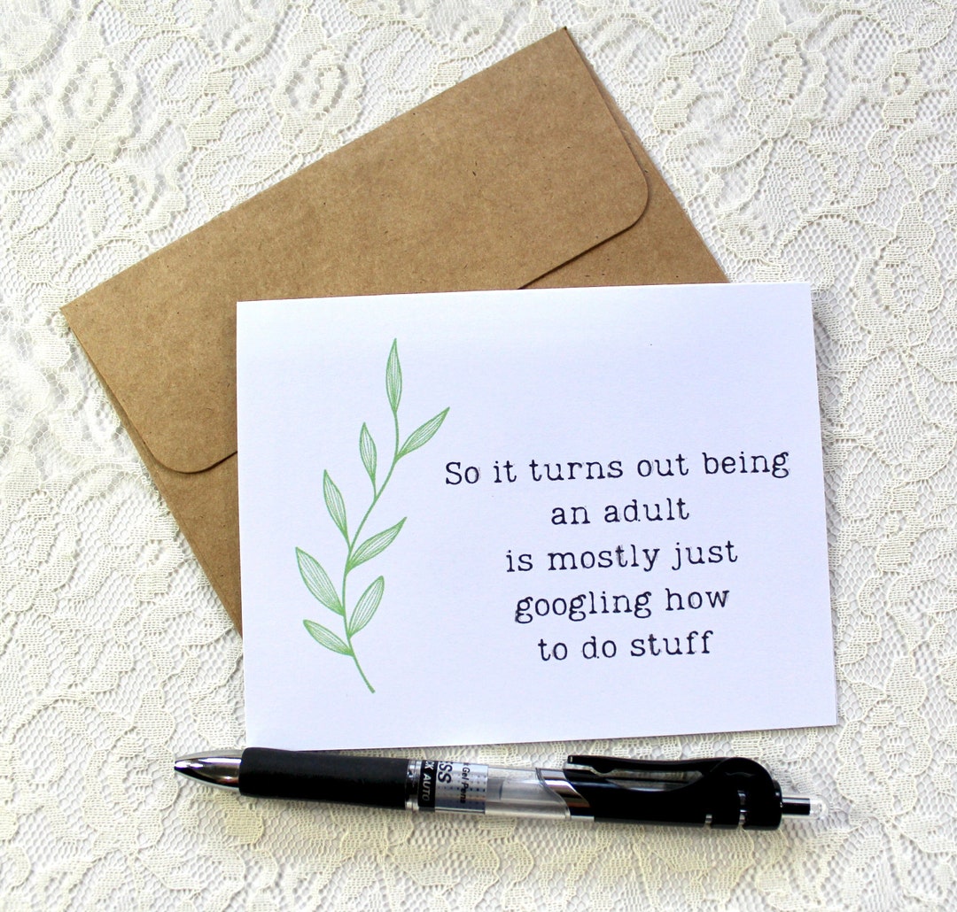 Funny Card for a Friend, Snarky Humor Cards, Friendship Card, so It ...
