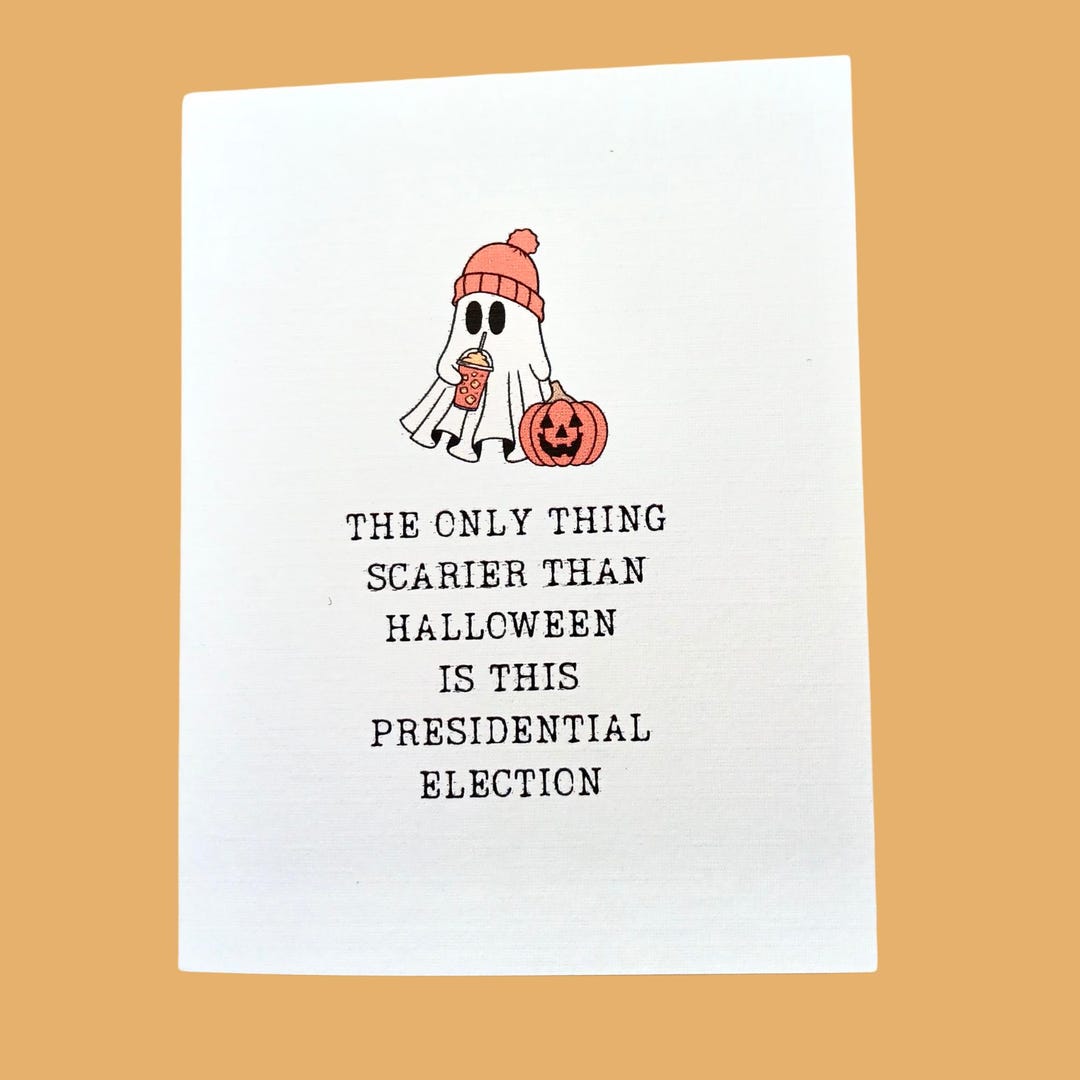Funny Halloween Card, Presidential Election Card, Halloween Greeting ...
