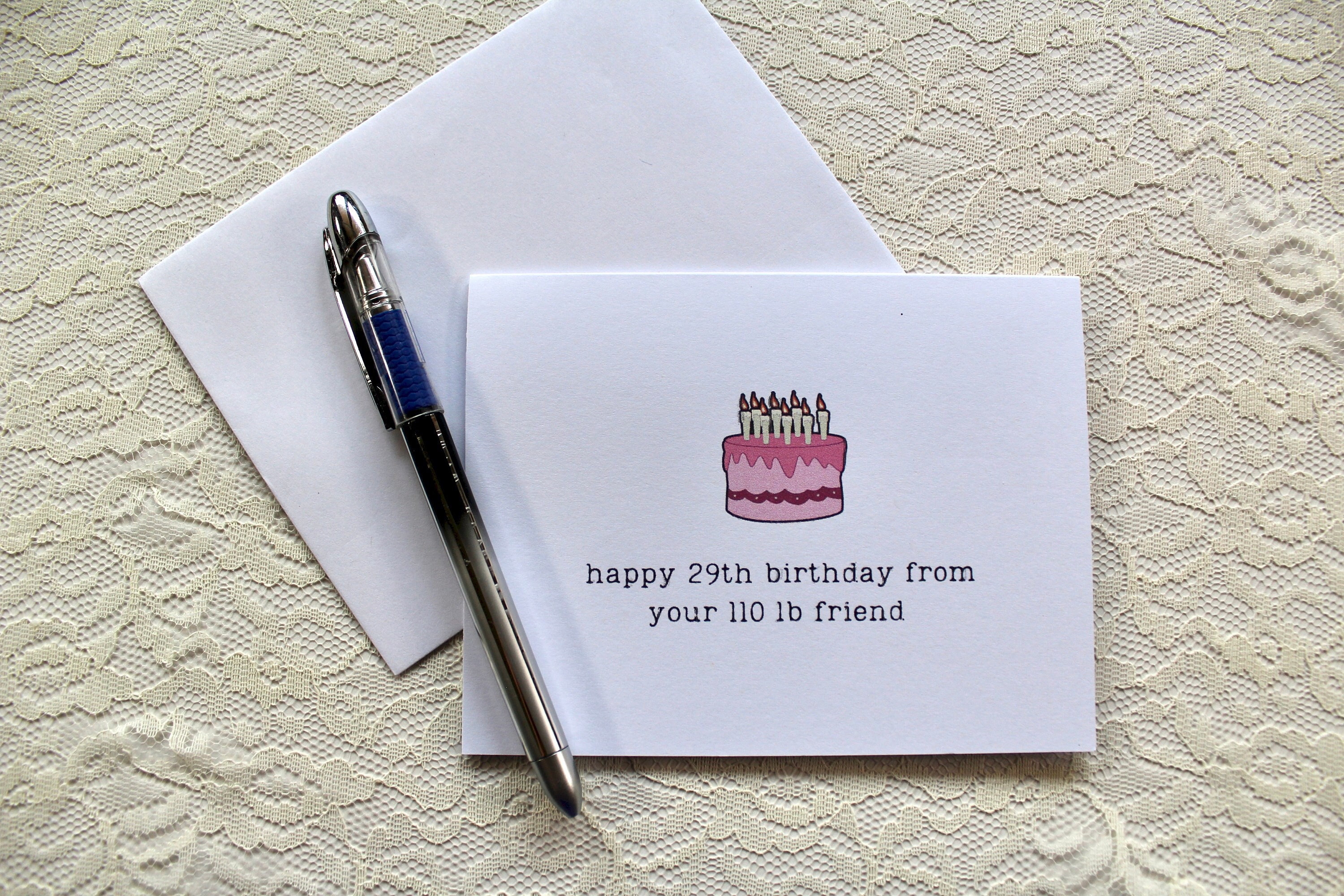 Funny Birthday Card, Snarky Humor Cards, Friendship Card, Happy 29th ...
