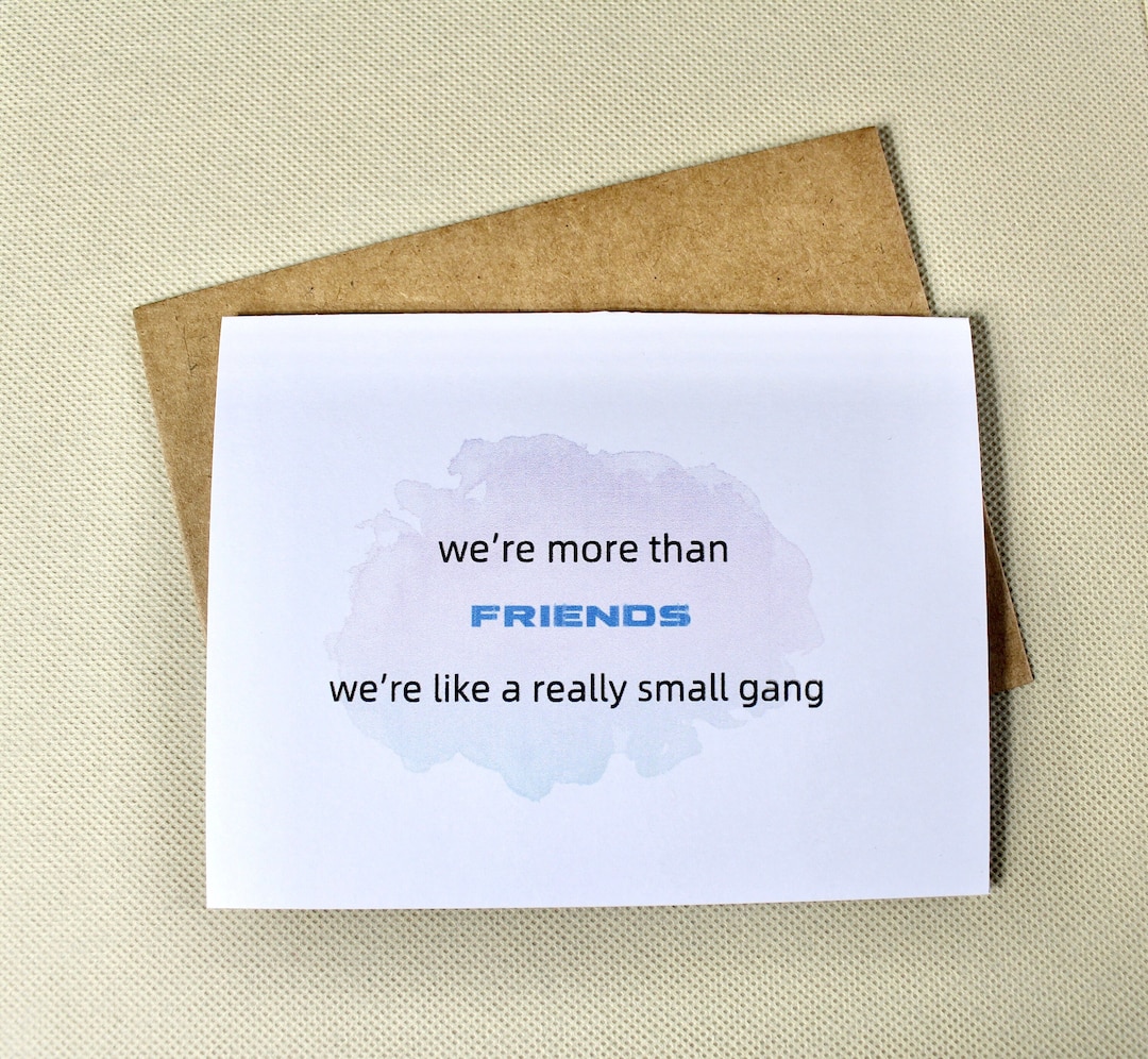 Friend Greeting Card, Funny Card for a Friend, Friendship Card, Card ...