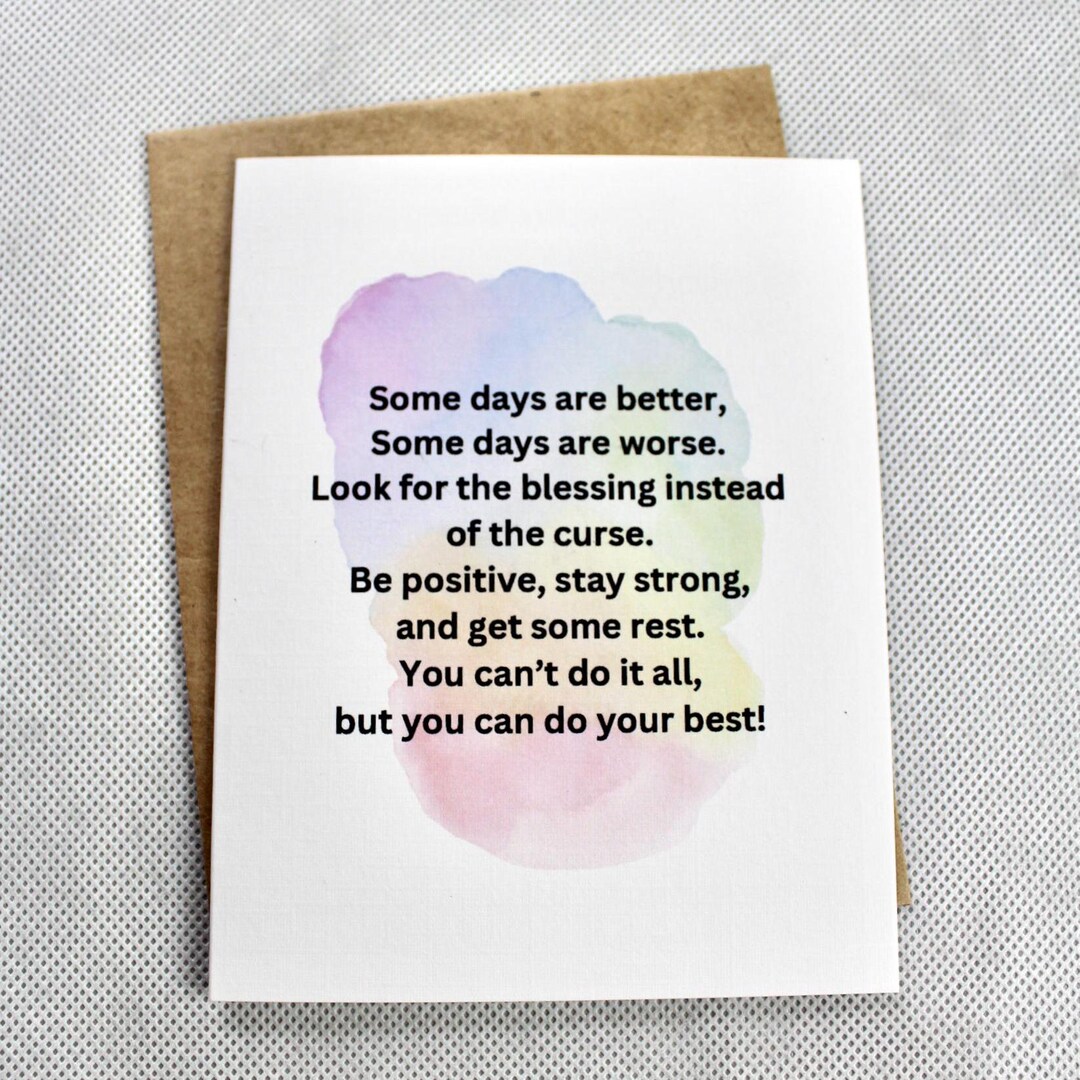 Encouragement Card for a Friend, Quotes About Life, Friendship Card ...