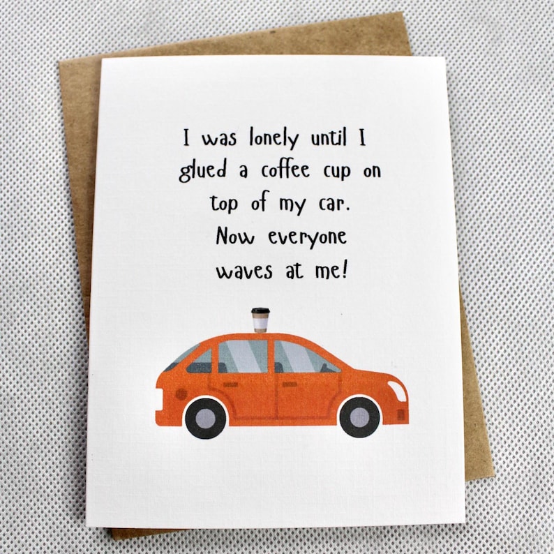 Funny Card for a Friend, Quirky Cards, Snarky Humor Cards, Friendship ...